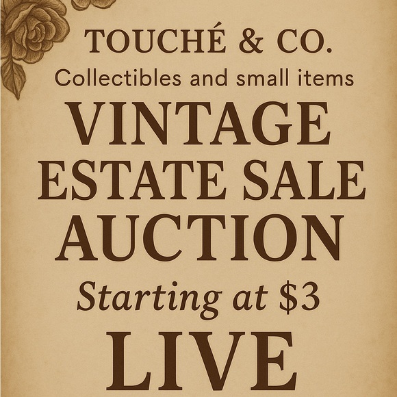 nfs | Other | Vintage Estate Sale Auction Poster | Poshmark